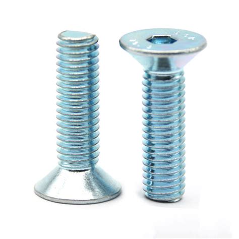 China Din7991 Hex Socket Countersunk Screw Grade Carbon Steel Zinc