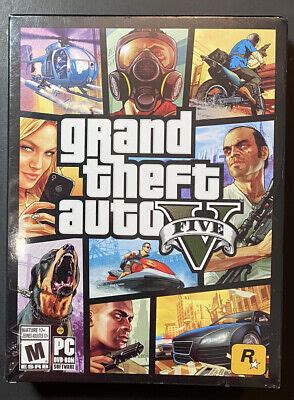Grand Theft Auto V Gta V Gta 5 Pc Dvd Rom New Ebay