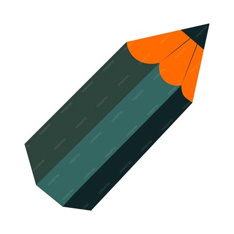Premium Vector Pencil Flat Illustration Full Color Icon