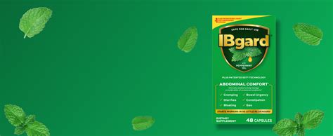 Ibgard Gut Health Supplement Peppermint Oil Capsules For Abdominal Comfort 48