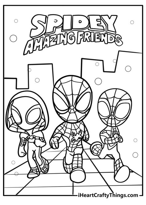 Spidey And His Amazing Friends Coloring Pages 20 Free Printables