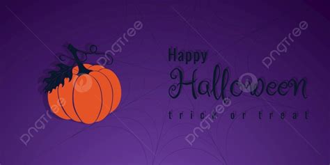 Happy Halloween Purple Dark Banner With Web Template Download On Pngtree