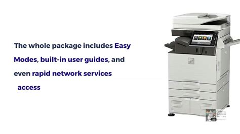 Boost Productivity With The Sharp Mx M5071 Monochrome Advanced Series Youtube