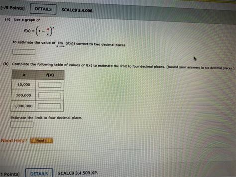 solved 5 points details scalc9 3 4 006 a use a graph