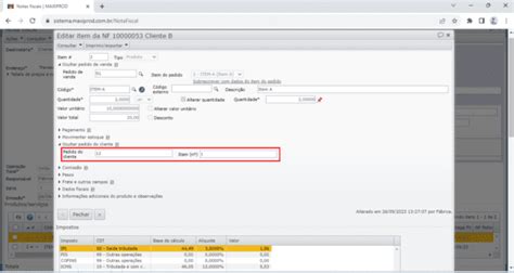 É Possível Informar As Tags Xped E Nitemped No Xml De Nfs E Maxiprod