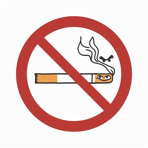 No Smoking Prohibition Sign Premium Ai Generated Vector