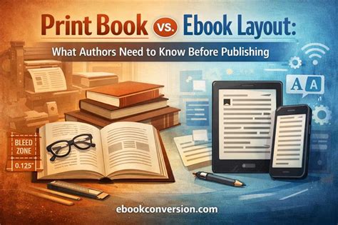 Print Book Vs Ebook Layout Key Differences Authors Must Know