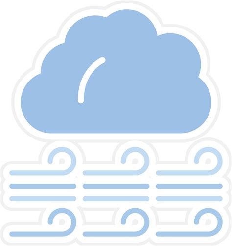 Windy Vector Icon 33182771 Vector Art At Vecteezy