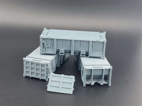 25050 20ft Sealed Dross Container N Scale 1 Container 3d Central