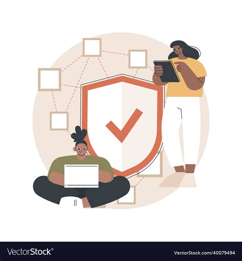 Decentralized Application Abstract Concept Vector Image