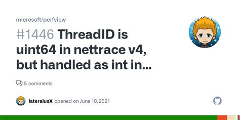 Threadid Is Uint64 In Nettrace V4 But Handled As Int In