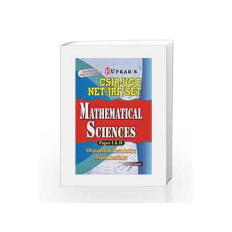 Upkars Csir Ugc Netjrfset Mathematical Sciences By A Kumar Buy