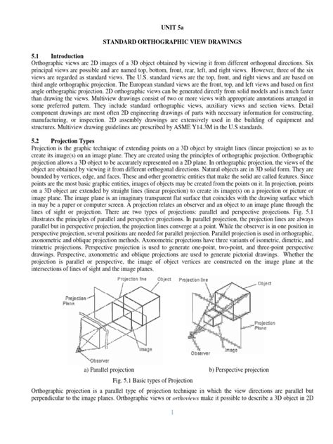 Standard Multiview Drawing Pdf Technical Drawing Mathematics