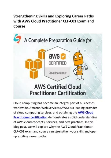 PPT Strengthening Skills And Exploring Career Paths With AWS Cloud Practitioner CLF C Exam