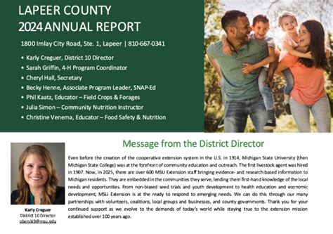 Lapeer County Annual Report 2024 Lapeer County