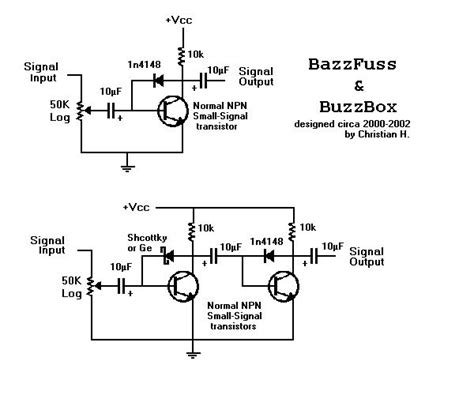 Simple Distortion Pedal Schematic