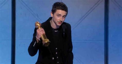 The Beautiful Speech Of Timothée Chalamet Crowned Best Actor At The