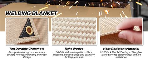 Heavy Duty Fiberglass Welding Blanket Heat Resistant Blanket Fire Blanket Multi Purpose
