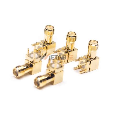 Sma 90 Degree Right Angle Female Pcb Through Hole Connector Metabeeai