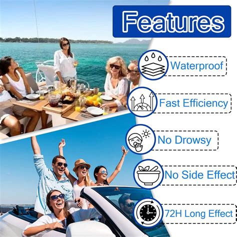 Quelless Motion Sickness Patches 36 Count Sea Sickness Relief For Cruise Nausea And Vertigo