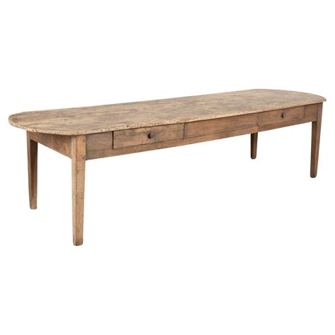French Oak Large Oval Console Library Table Circa 1860 For Sale At 1stdibs