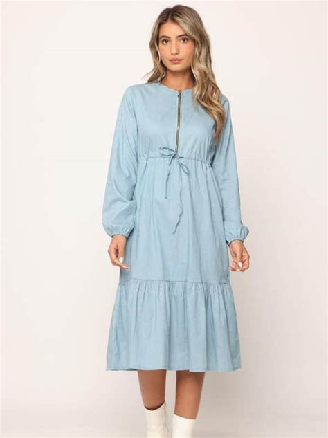 שמלת הררית תכלת