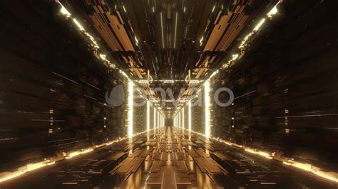 loop gold digital futuristic neon tunnel videohive 24101322 download