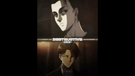 Eren Yager Vs Levi Ackerman Shingeki No Kyojin Youtube