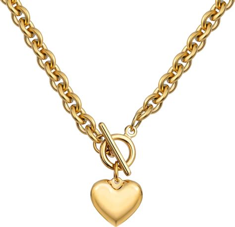 My Favorite Drawer Heart Charm Toggle Necklace For Women