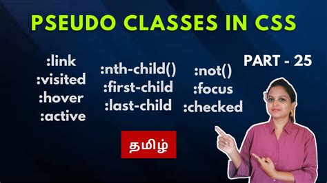 Pseudo Classes In Css Css Pseudo Class Css Tutorial Part 25