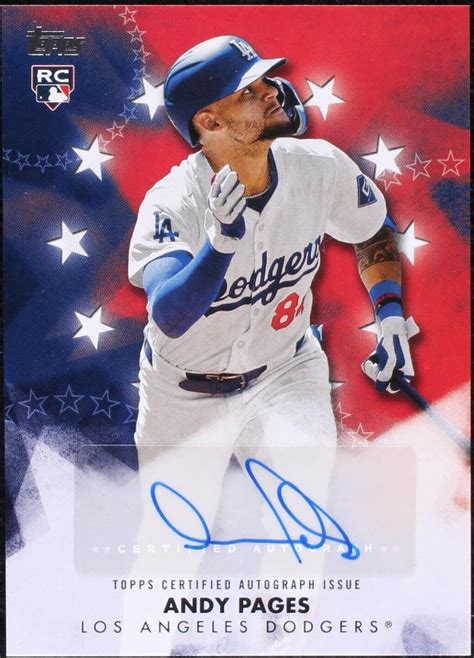 2024 Topps Update Series Baseball Stars Autographs Andy Pages Bsau Ap Au Rc For Sale