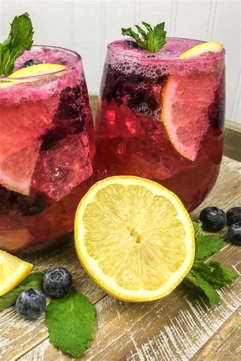 Sparkling Blueberry Lemonade Mocktail Recipe Mama Likes To Cook