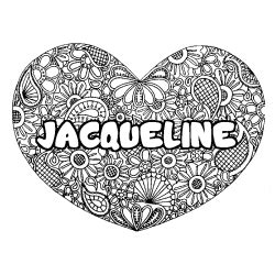 Coloración Del Nombre Jacqueline Decorado Ciudad Mega Dibujos