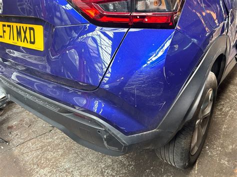 Nissan Juke F16 2019 2021 Rear Bumper Cover Panal Complete With Diffuser Blue M And M Auto Salvage