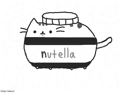 Sushi Pusheen Coloring Page
