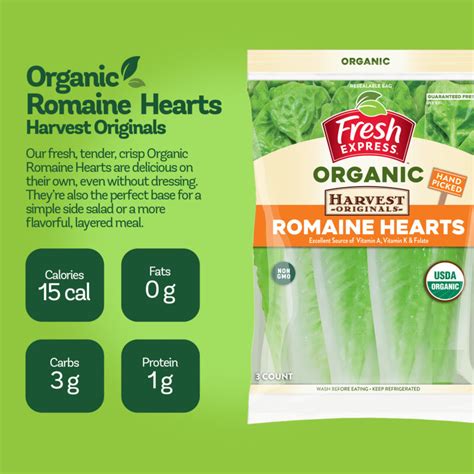 Organic Romaine Hearts Fresh Express