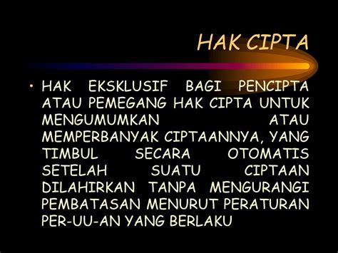 Ppt Hak Cipta Powerpoint Presentation Free Download Id3312681