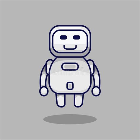 Robot Assistant Futuristic Artificial Intelligence Helper Concept Stock Vector Illustration Of