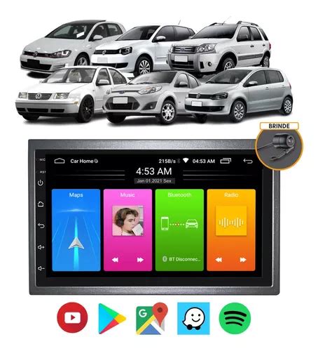 Moldura Ecosport Fiesta Multimídia Roadstar 7 Polegadas 808 Parcelamento Sem Juros