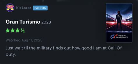 22 Of The Funniest Letterboxd Reviews Of ‘gran Turismo