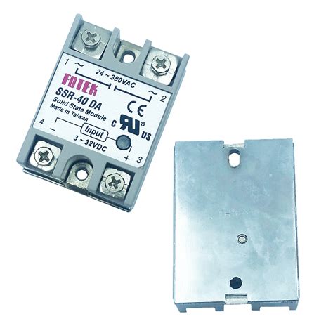 40a Single Phase Solid State Relay Module Ssr 25da Grandado