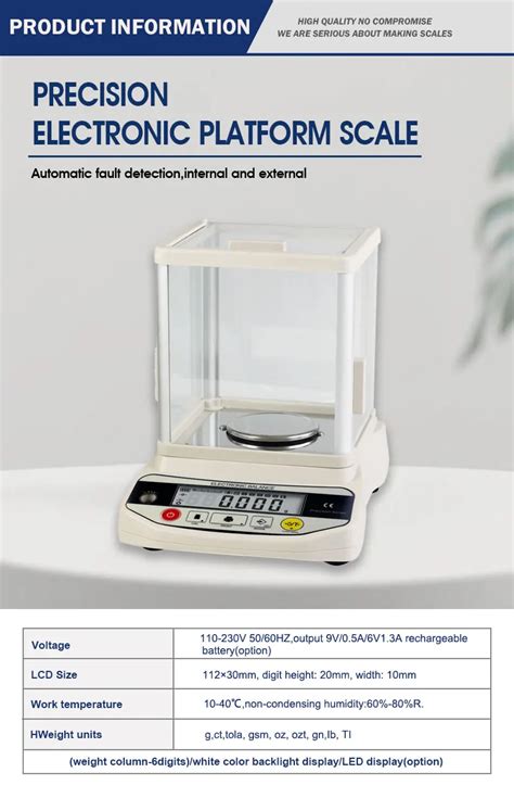 High Sensitivity 1mg Digital Weighing Scale For Lab Use
