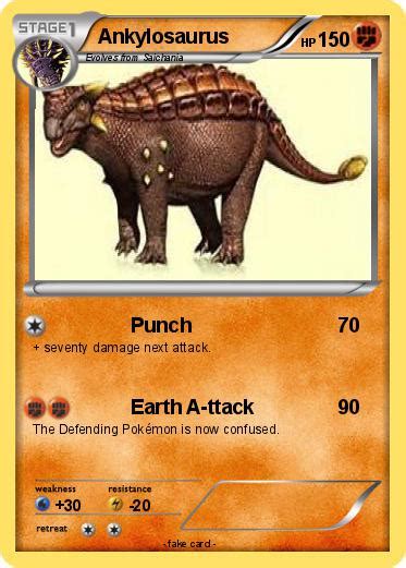 Pokémon Ankylosaurus 44 44 Punch My Pokemon Card