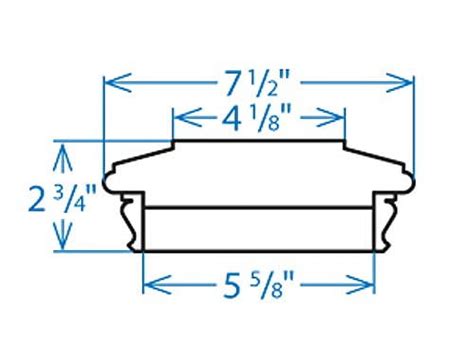 Woodway Flat Top Post Cap Fits 55 Post In Premium Cedar 1 Pc