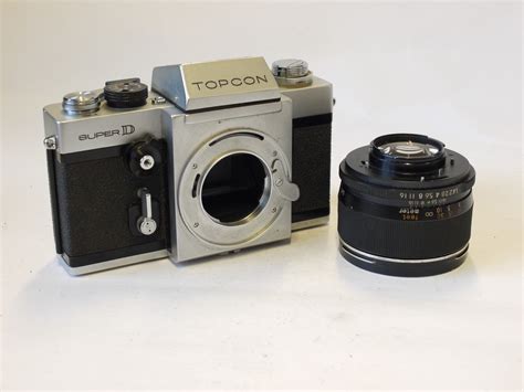 Topcon Super D 35mm Slr Chrome With Prism Finder 58mm F14 Re Auto Topcor Lens Topcon