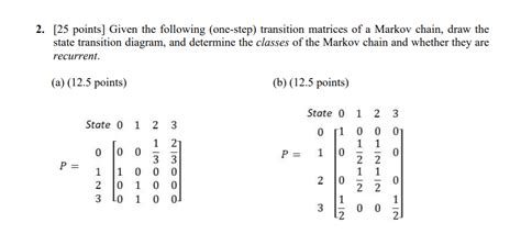 solved 2 [25 points] given the following one step