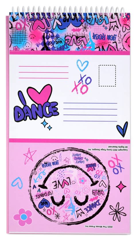 Iscream Corey Paige Designs Seal And Send 40 Sheet Stationery Note Card Pad