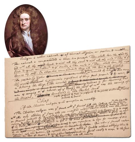 Sir Isaac Newton Manuscript 89600 University Archives