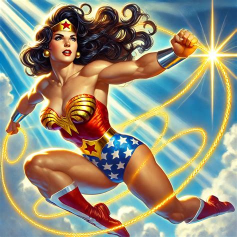 Wonder Woman Deploying The Lasso By Wbatson99 On Deviantart