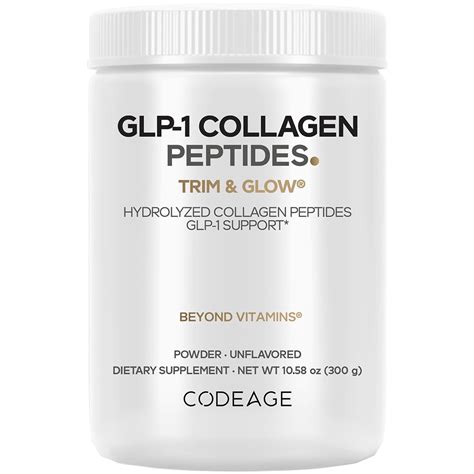 Codeage Glp 1 Collagen Powder Nextida Gc Collagen Peptides Hydrolyzed Grass Fed 1058 Oz